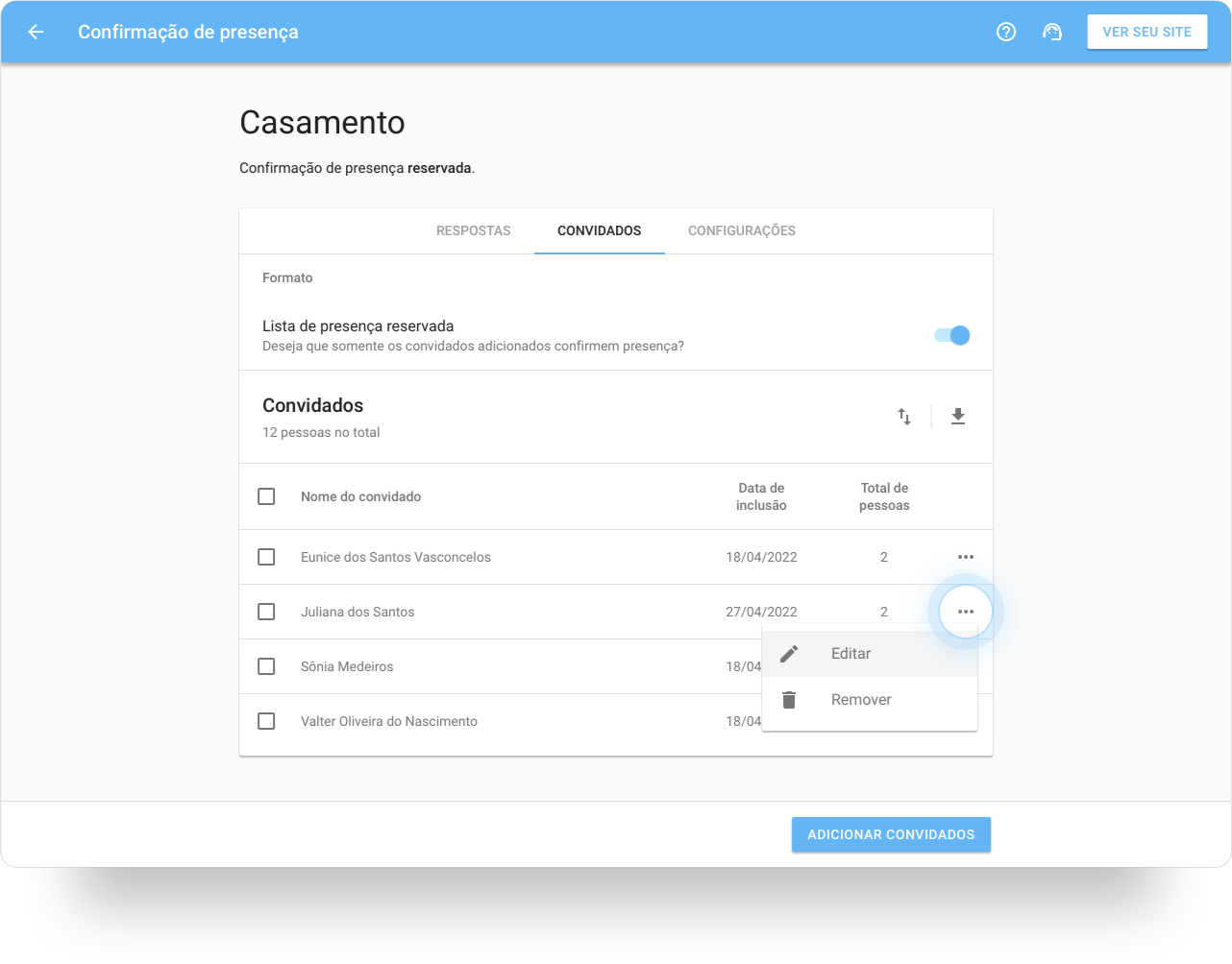 RSVP: como usar o recurso de confirmação de presença do iCasei – iCasei ...